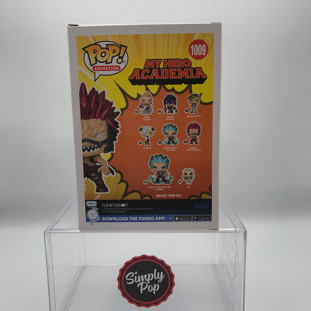 Funko Pop Eijiro Unbreakable Metallic #1009 My Hero Academia MHA Anima ...